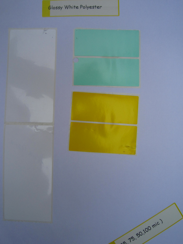 Malaysia Glossy White Polyester Sticker supplier printer