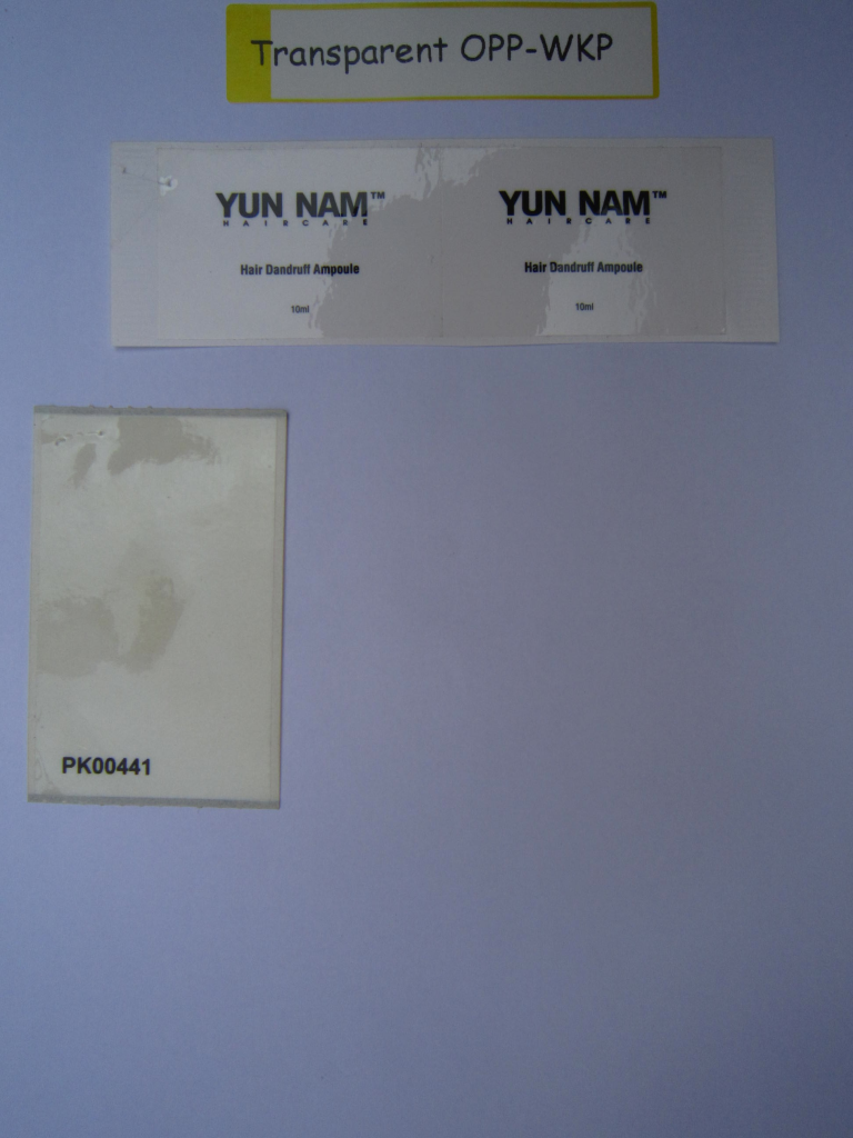 Malaysia Transparent OPP Sticker - WKP printer supplier